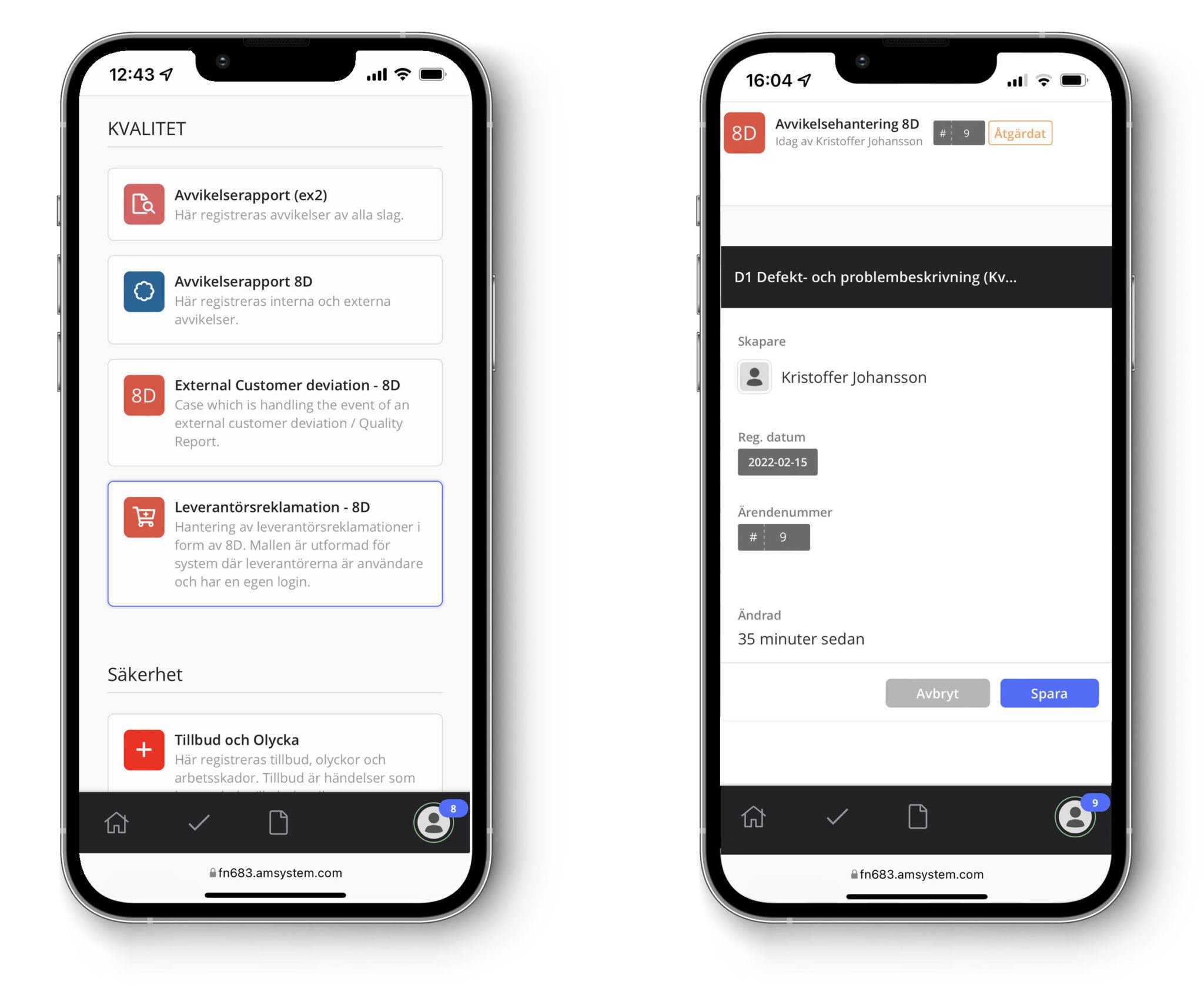 Tools and methods for managing deviations