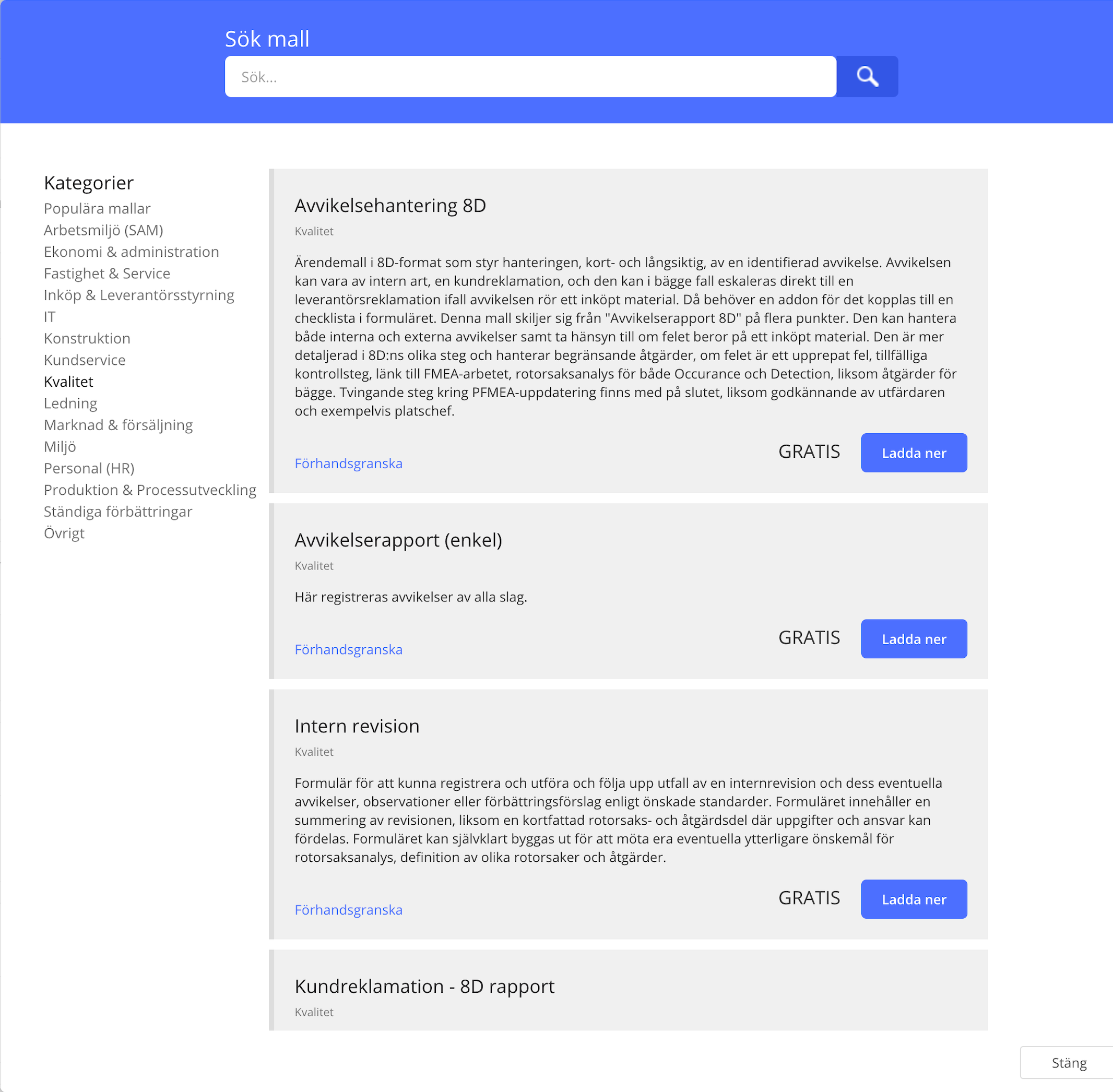 Avvikelsehanteringssystem - Korrekt avvikelsehantering - AM System