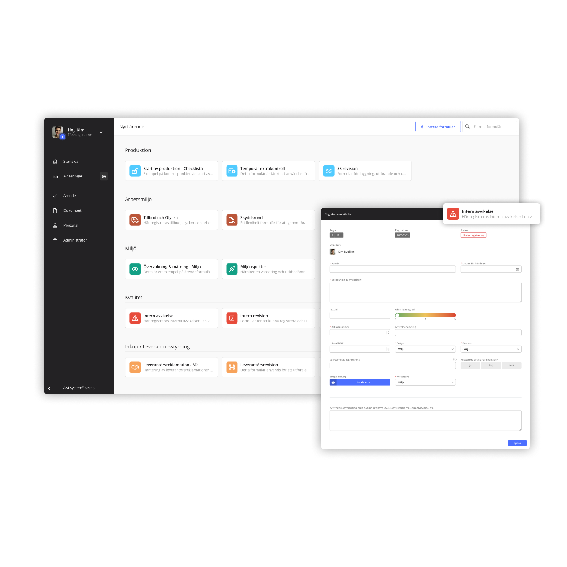 Simplify internal audit with a template - AM System