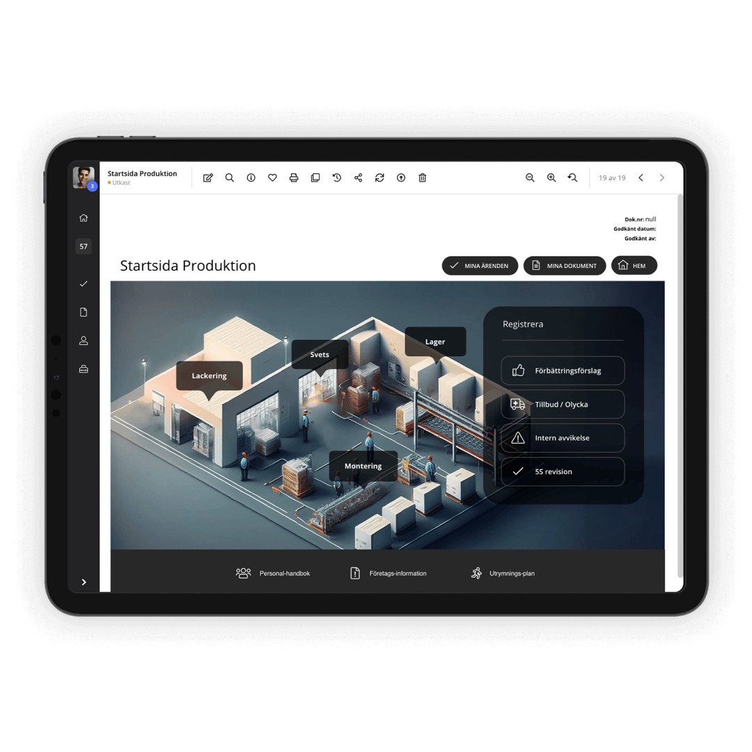 Ledningssystem för kvalitet och effektivitet | AM Systems plattform